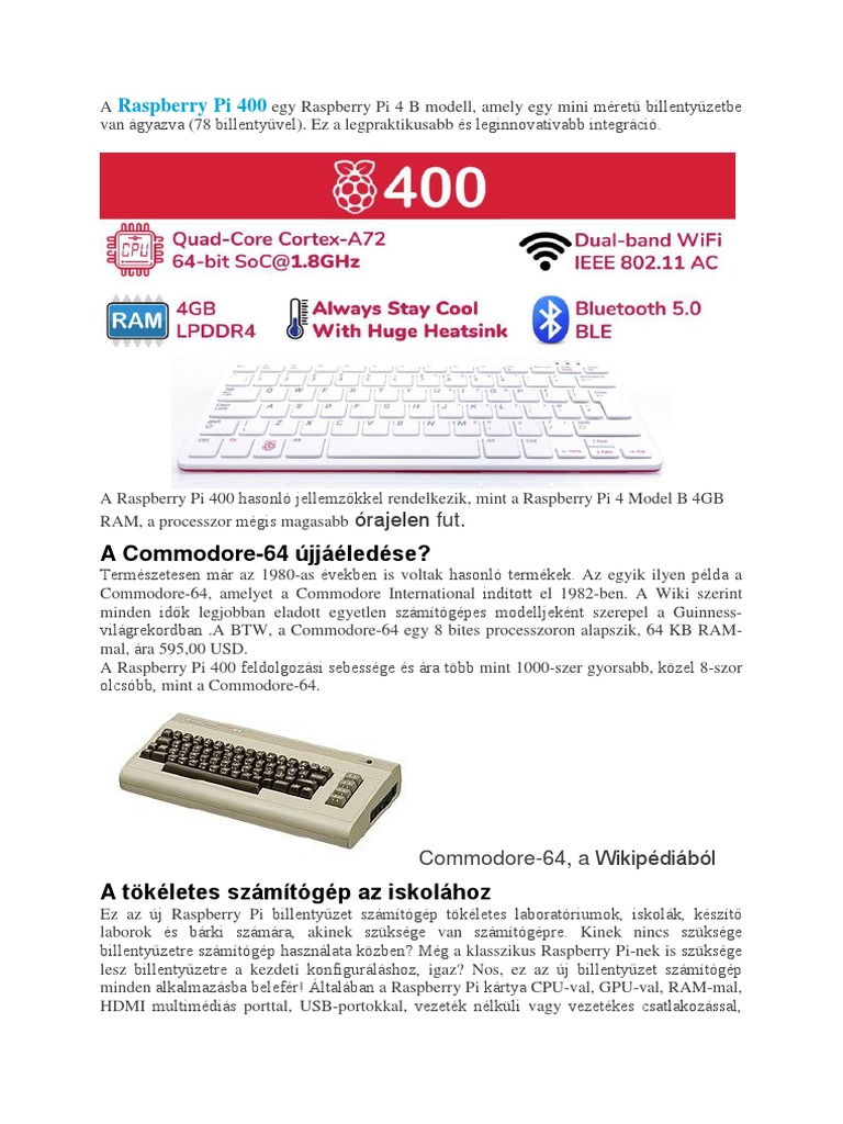 Raspberry Pi 400. | PDF