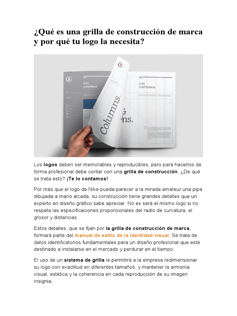 Grilla de Construcción para Logos | PDF | Diseño | Marca