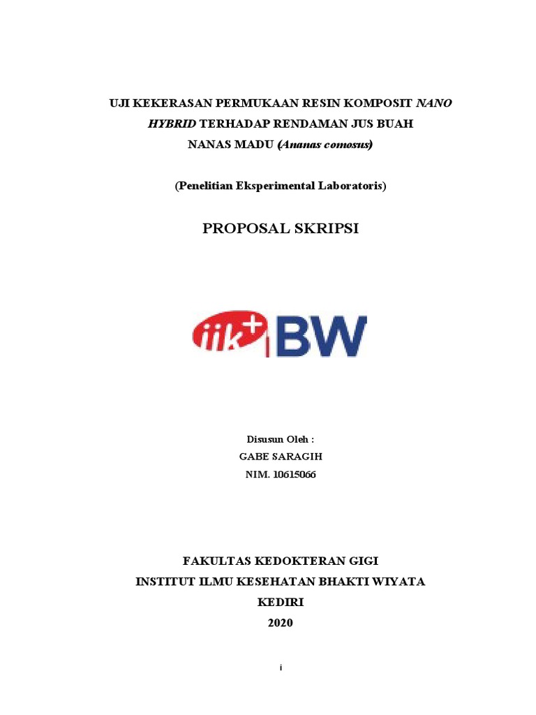 Proposal Skripsi | PDF