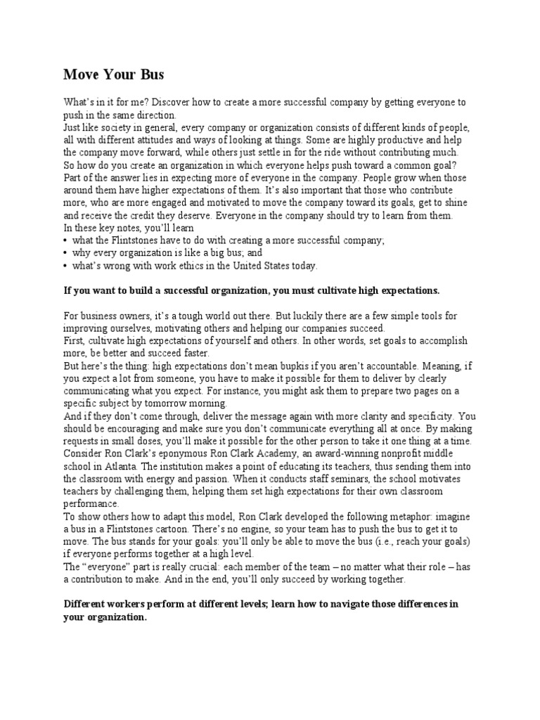 3 Move Your Bus (English) | PDF