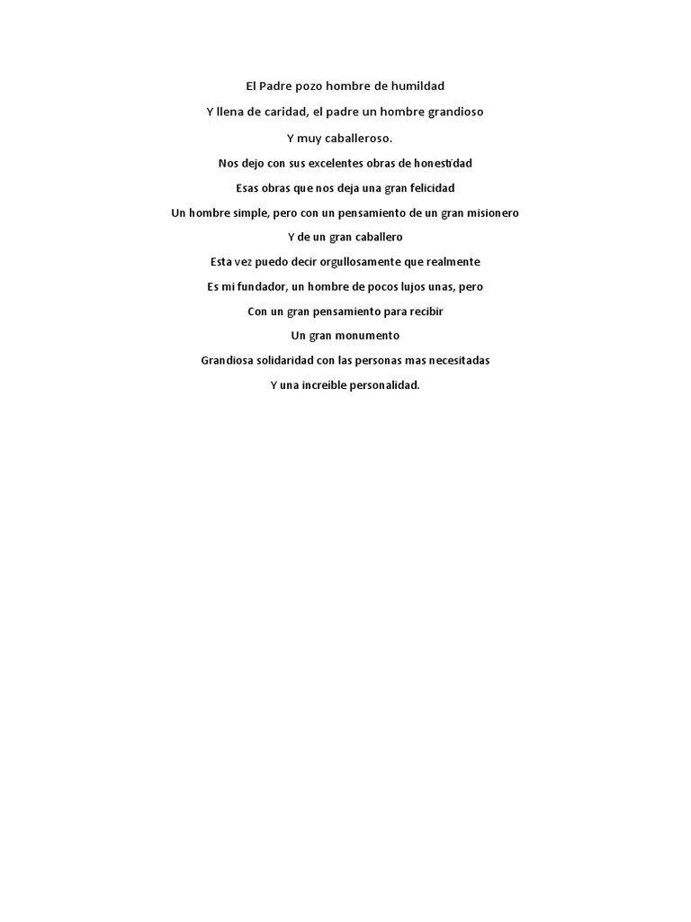 El Padre Pozo Hombre de Humildad | PDF | Arte