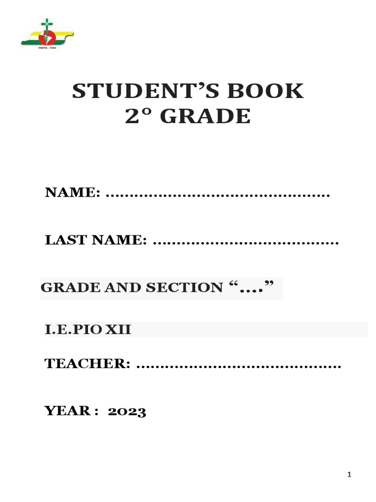 Student's Book 2° Grade 2023 | PDF
