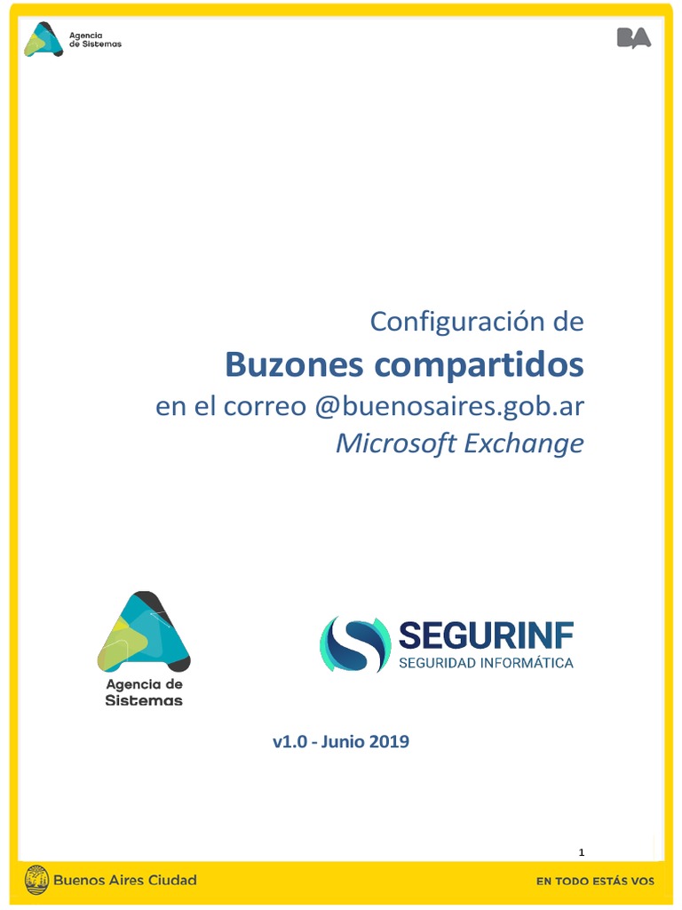 Configuración de Buzones Compartidos GCBA | PDF | Informática | Software