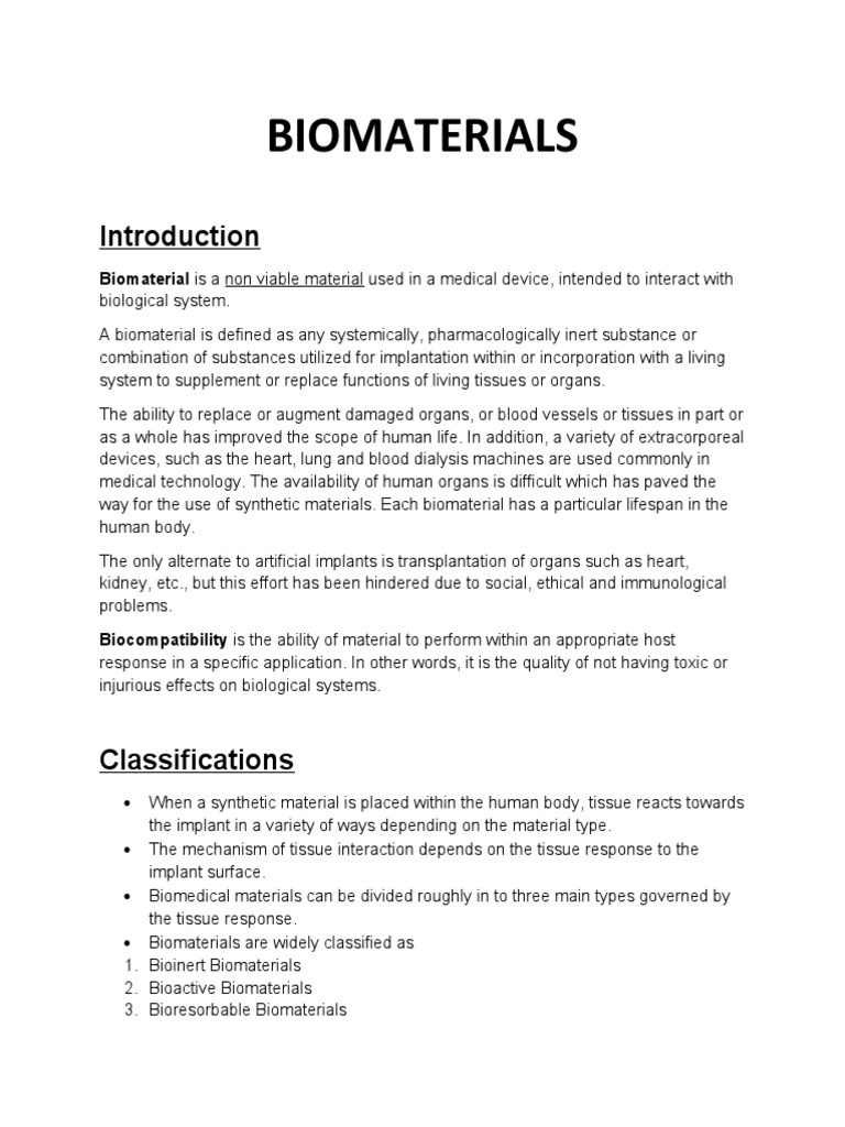Biomaterials | PDF