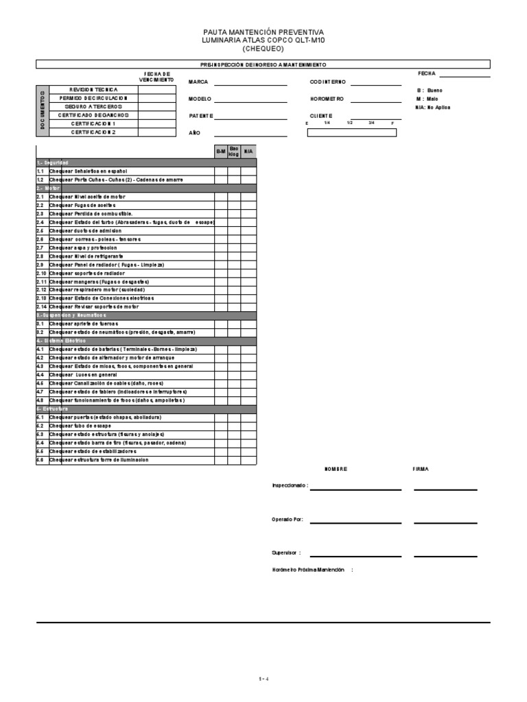 Pi-Dm00069 Luminaria-Atlas Copco Qlt-m10 | PDF