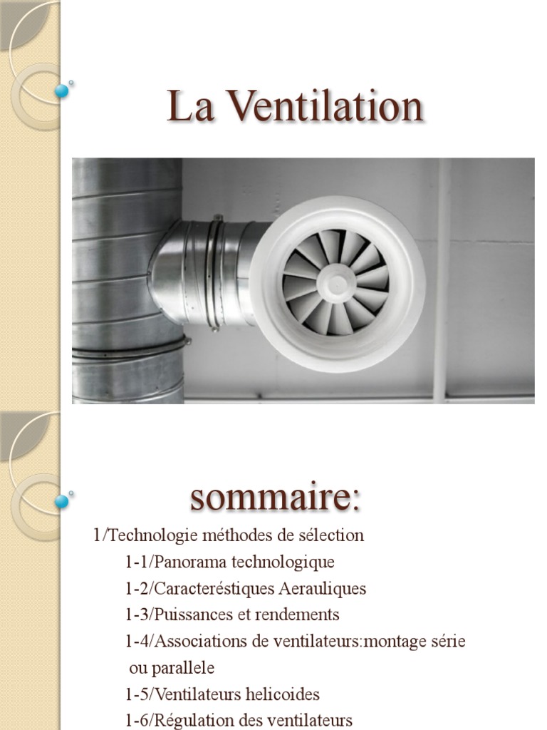 Optimisation et Entretien des Ventilateurs | PDF | Pression | Pompe