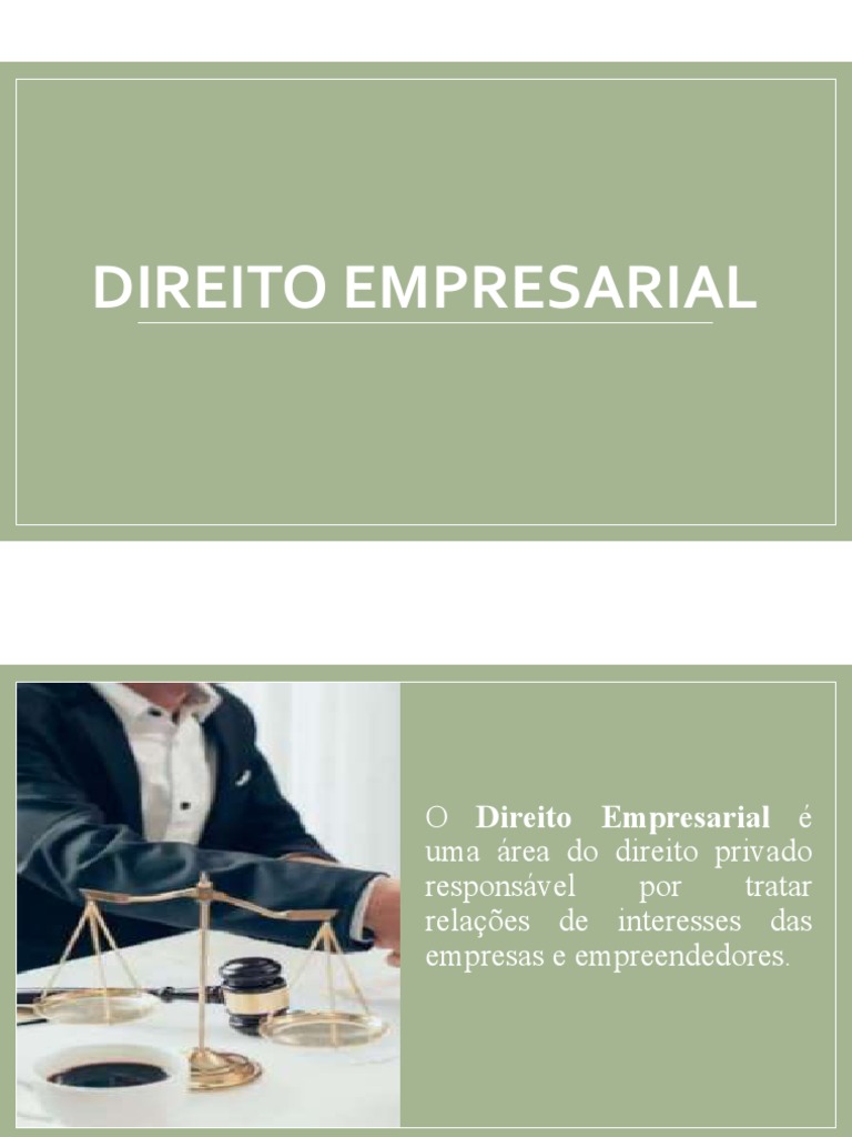 Direito Empresarial e Natureza Juridica | PDF