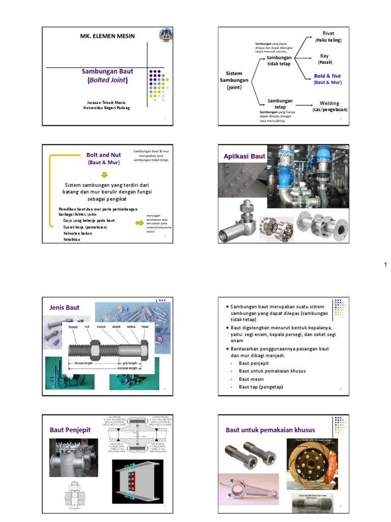 Sambungan Baut Dan Mur | PDF