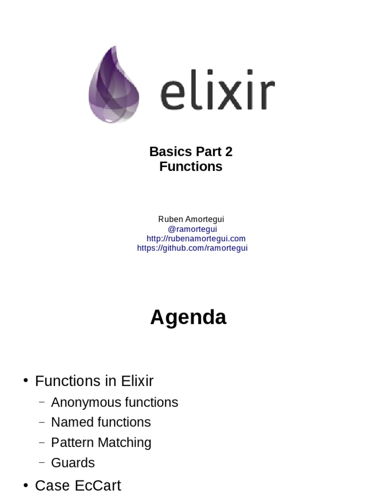 Elixir Basics 2 | PDF