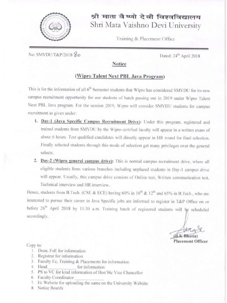 Wipro Talent Next Java | PDF