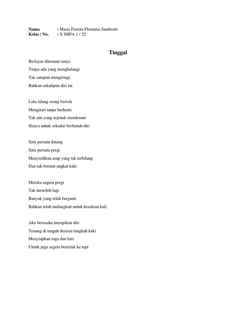 22 - Teks Puisi | PDF