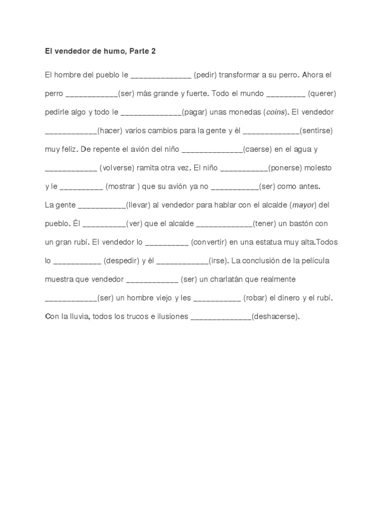 El Vendedor de Humo Parte 2 | PDF
