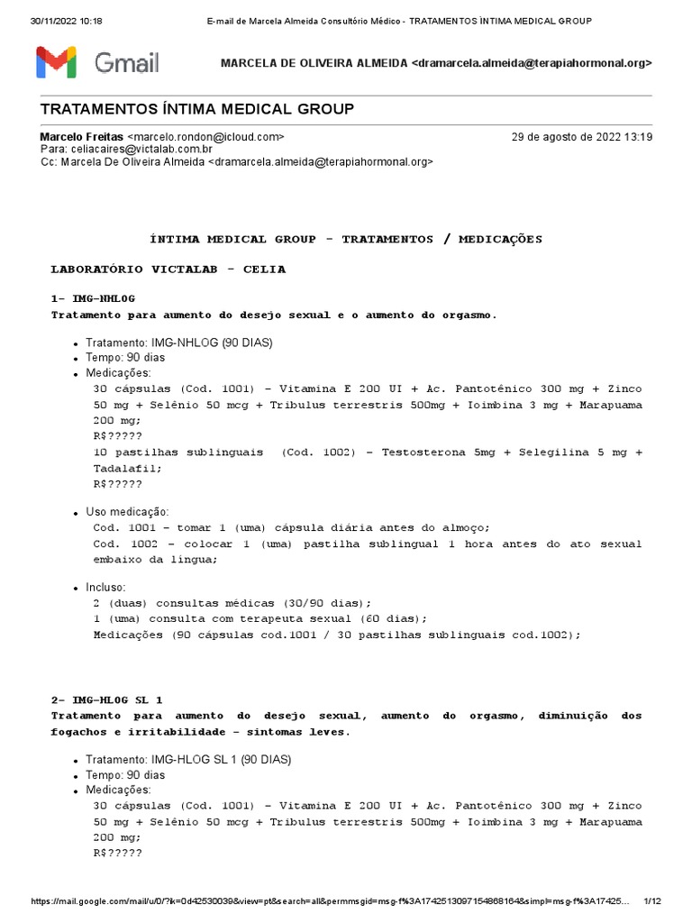 Tratamentos Íntima Medical Group | PDF