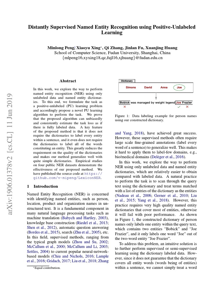 2019-ACL-Distantly Supervised Named Entity Recognition Using Positive-Unlabeled Learning | PDF