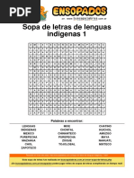 Sopa de Letras de La Diversidad Cultural | PDF