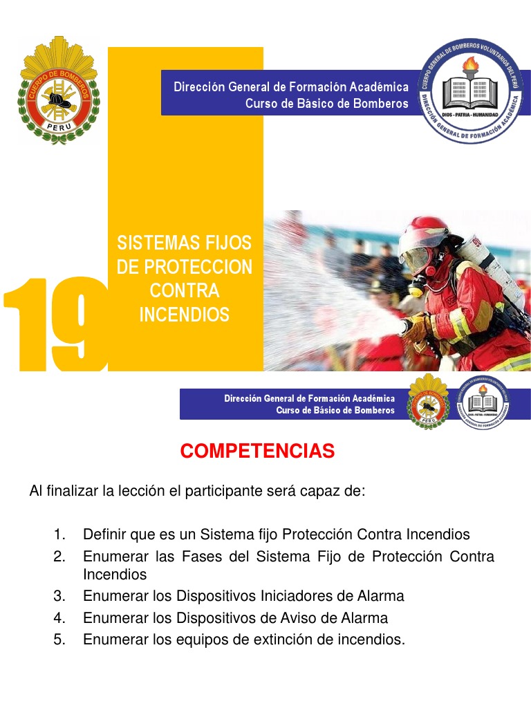Leccion 19 - Sistemas Fijos Contra Incendio | PDF