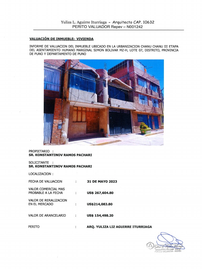 Tasacion Simon Bolivar | PDF