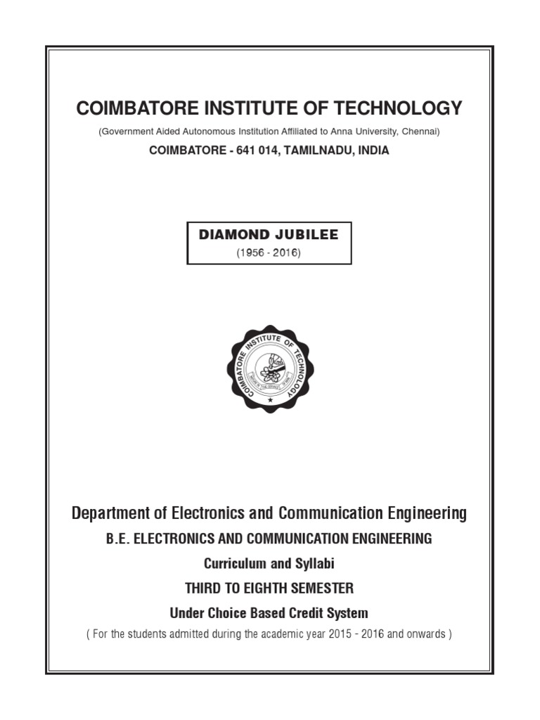 Be Ece Syllabus 15r | PDF