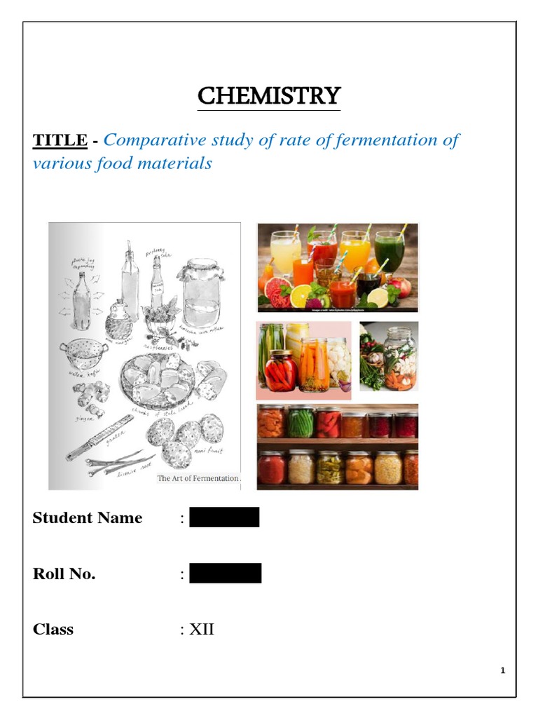 Chemistry Project Final | PDF Chemistry Project Final | PDF