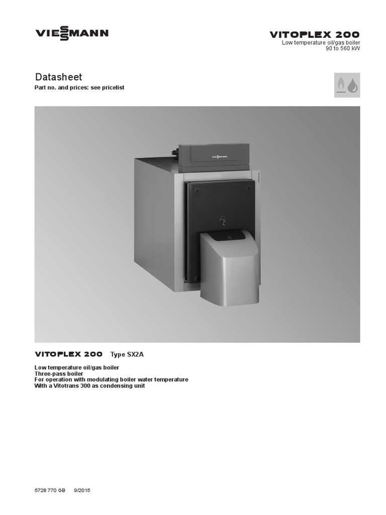 DS-Vitopelx 200-Type SX2A - 5728770 - 6 - VDP | PDF | Boiler | Chemistry