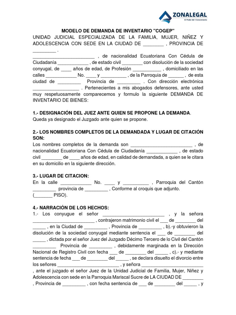 Modelo de Demanda de Inventario COGEP | PDF | Ciencias sociales | Derecho