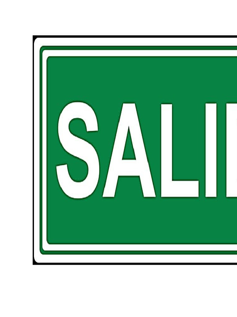 Señalizacion - Salida | PDF