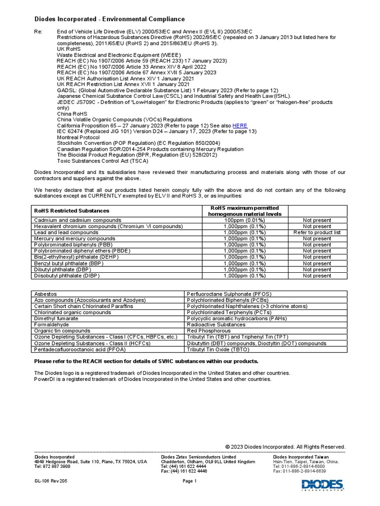 Diod e A0017917119 1 | PDF | Chemistry | Chemical Substances