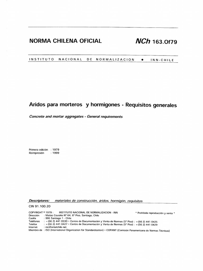NCH 163 | PDF