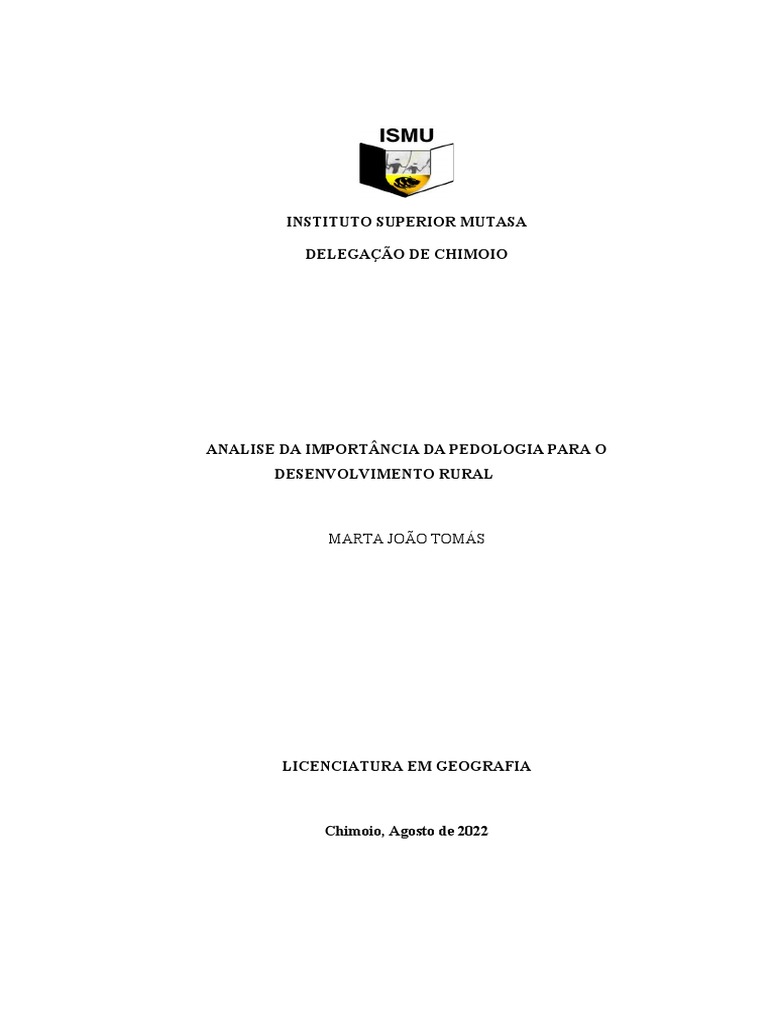 Pedologia | PDF | Solo | Agricultura