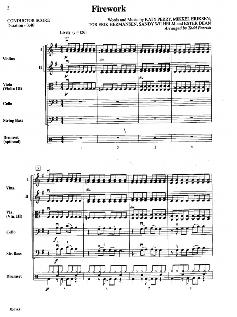 Firework - Full Score | PDF