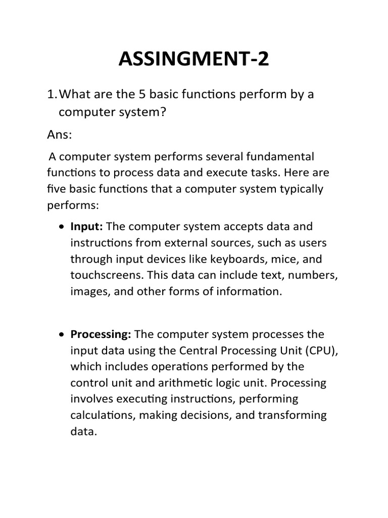 Assignment 2 | PDF | Computer Data Storage | Central Processing Unit