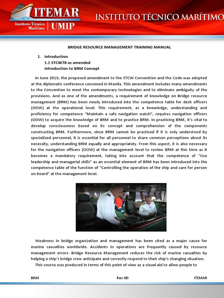 BRM Training Manual ITEMAR | PDF