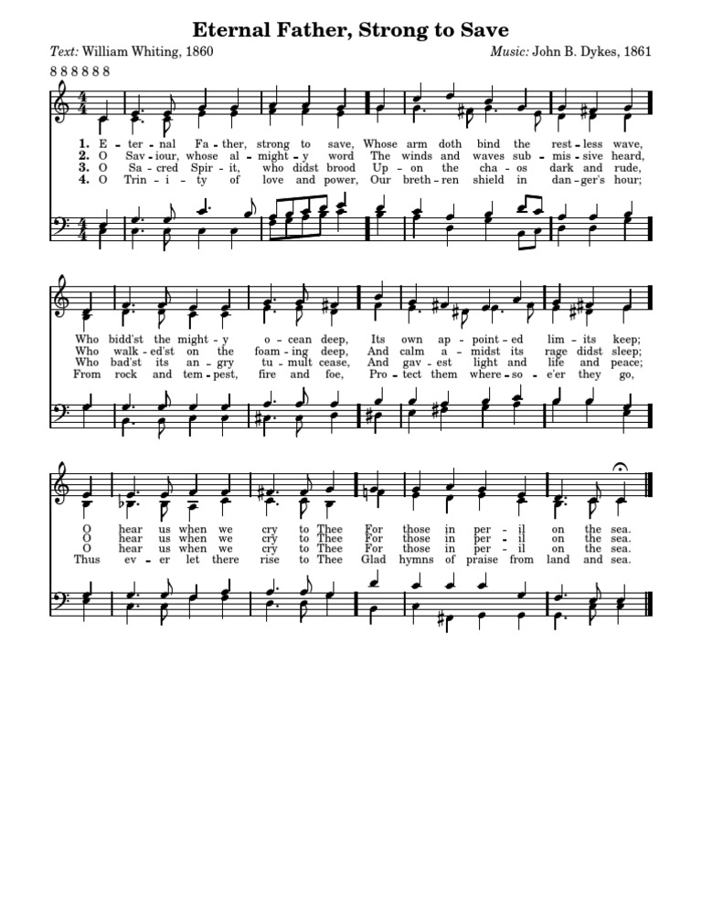 "Eternal Father Hymn Lyrics" | PDF