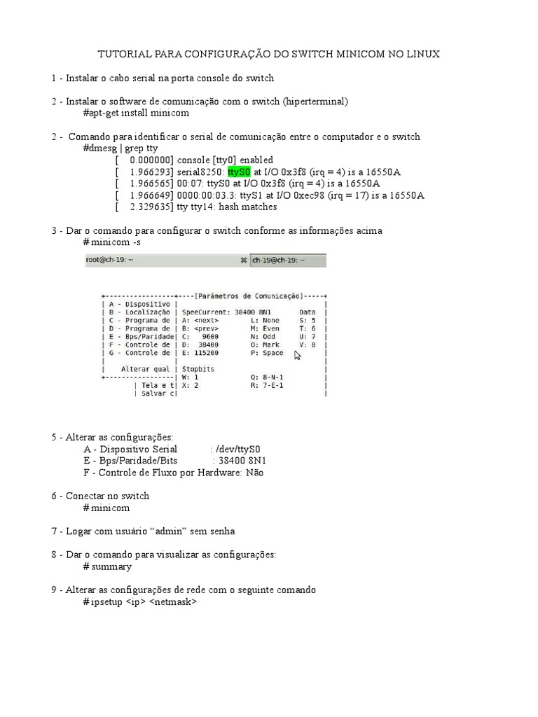 Minicom Linux Pdf