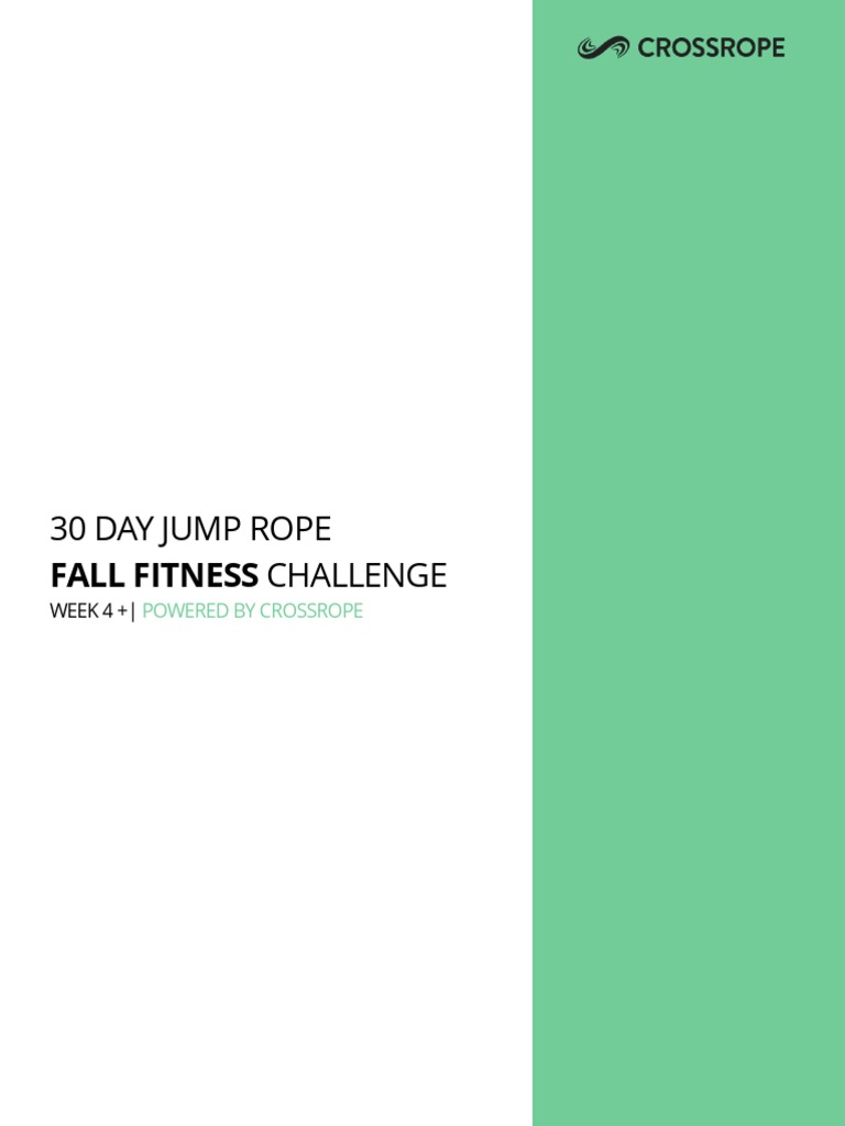 30 Day Jump Rope Fall Fitness Challenge - Week 4-1 | PDF | Physical ...
