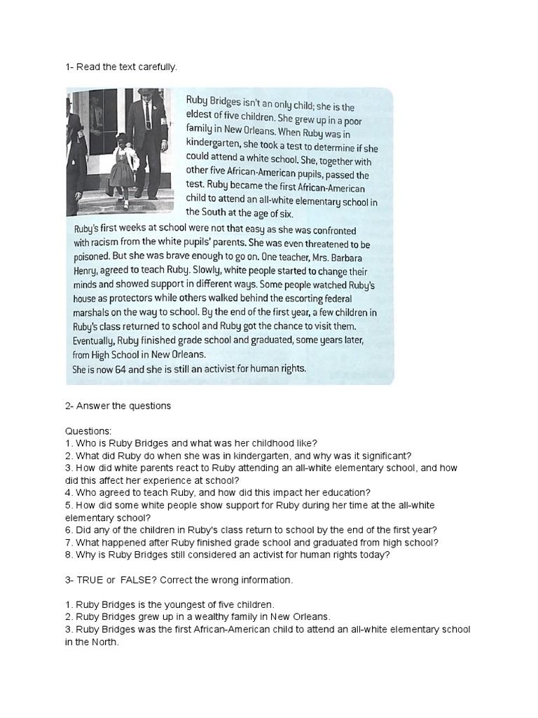 Ruby Bridges | PDF