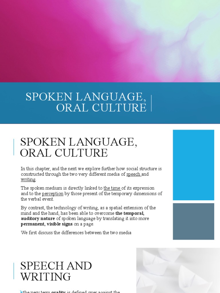Spoken Language | PDF