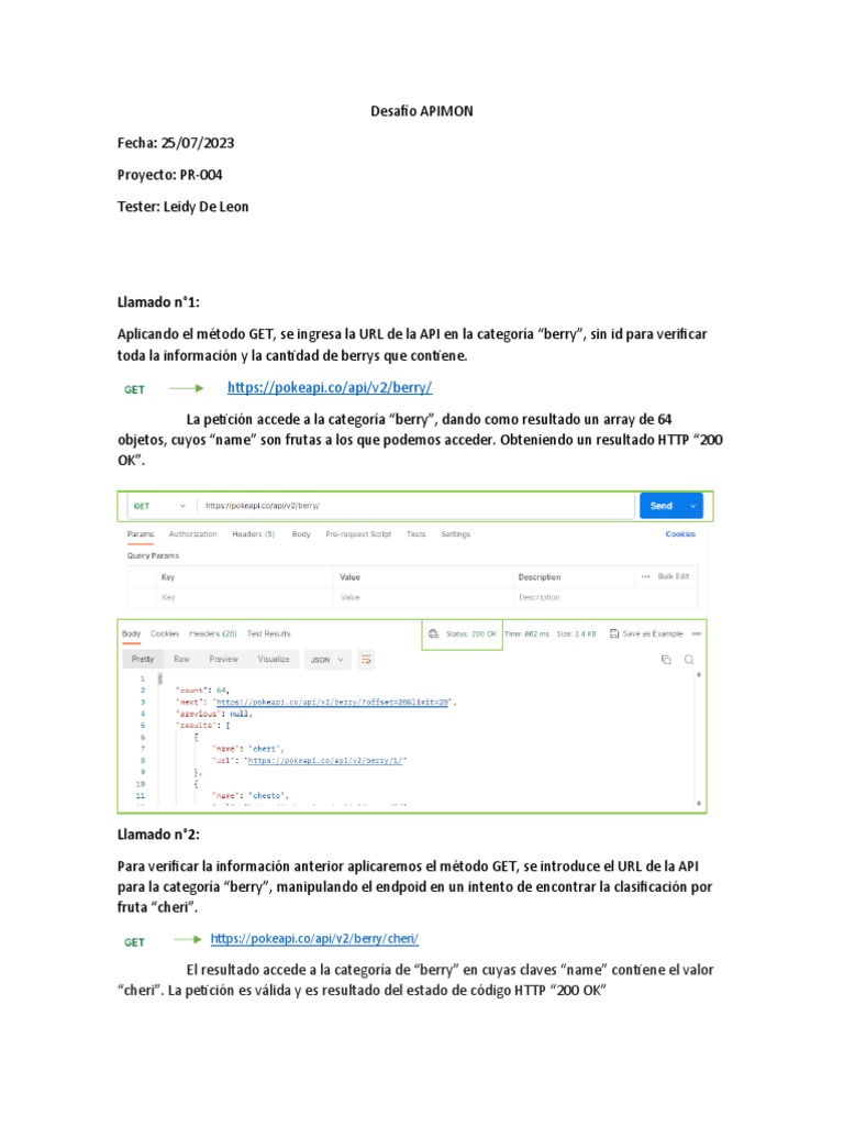 Desafío APIMON | PDF
