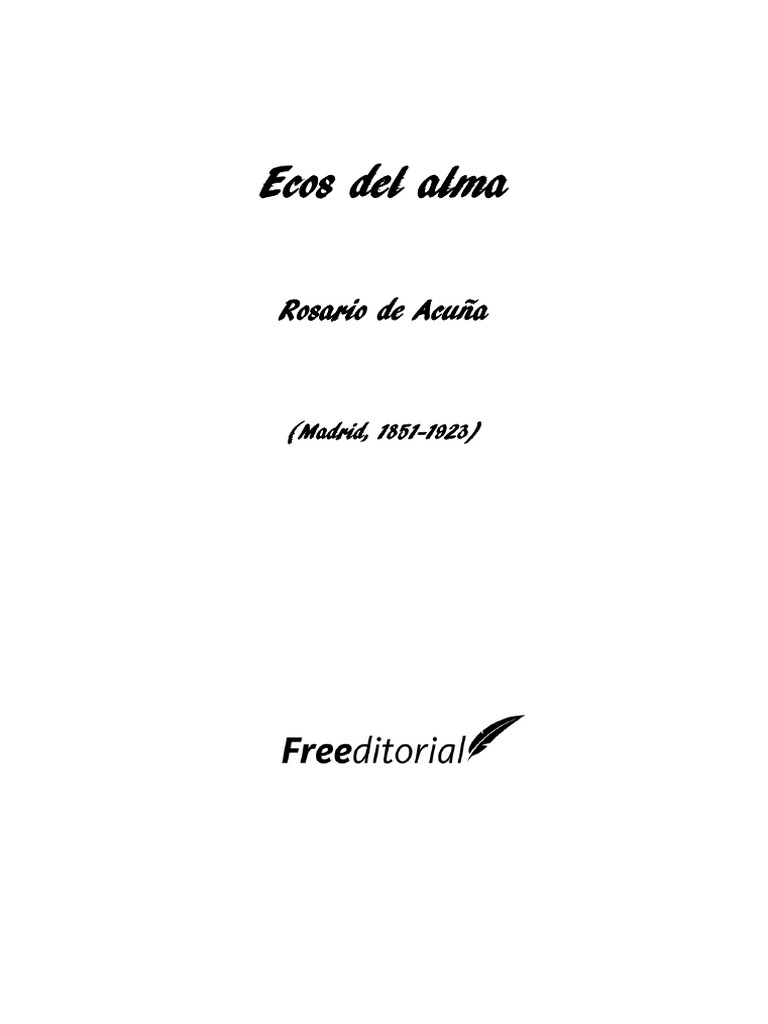 Ecos Del Alma | PDF