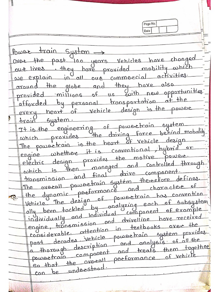 Demonstration of Power Train System Practice No 5 Sme | PDF