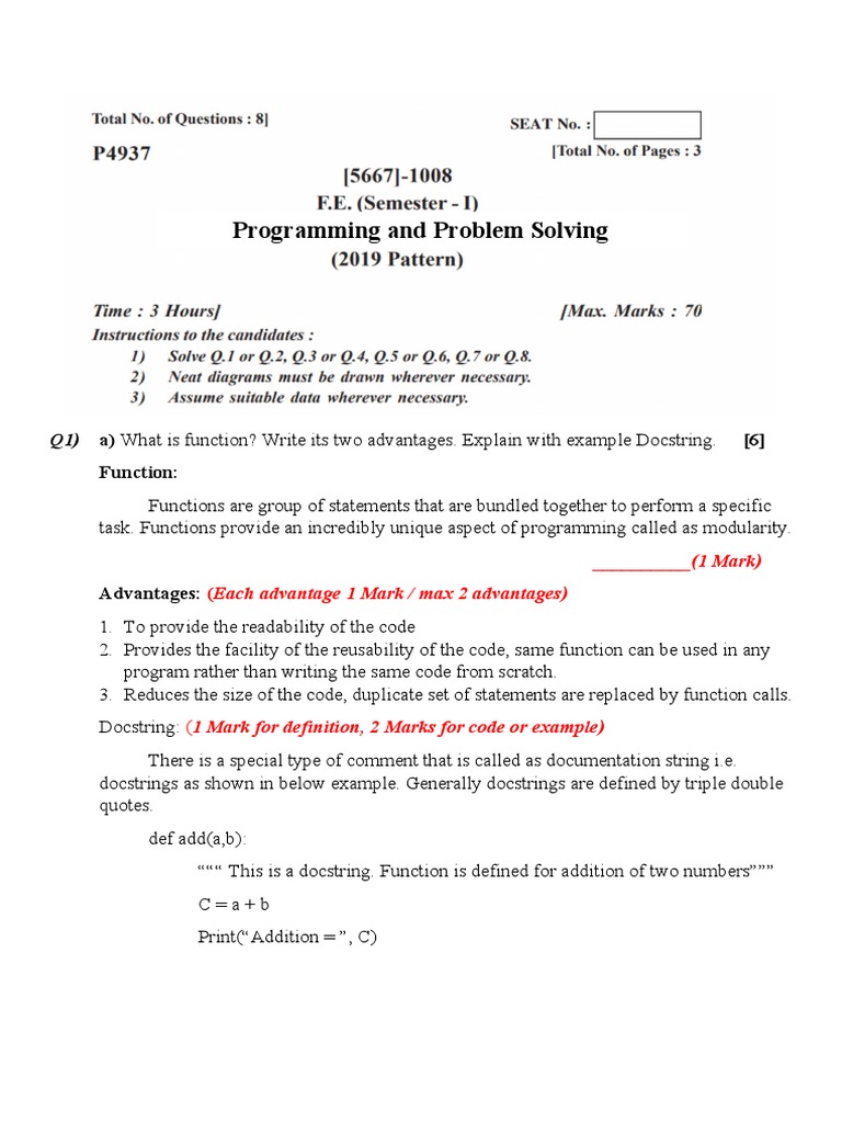 PPS Paper Solution | PDF | Technology & Engineering