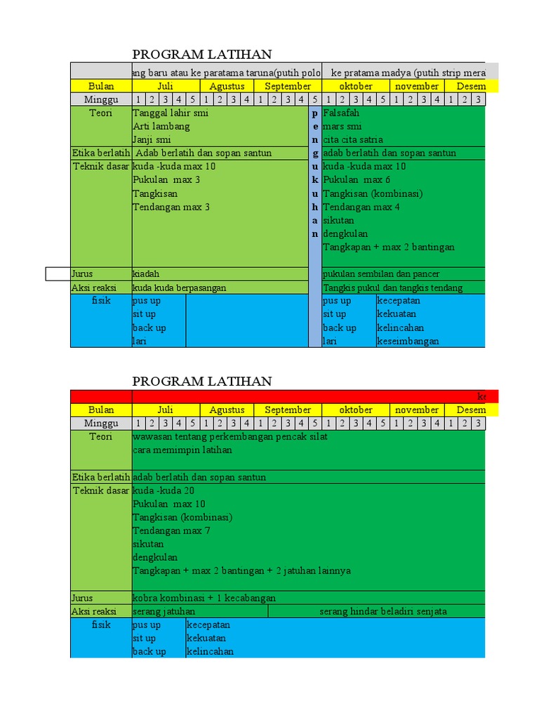 Program Latihan Silat Smi | PDF