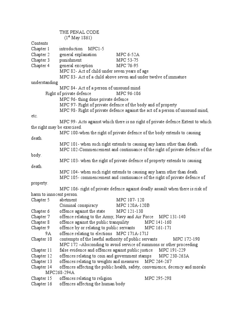 The Penal Code | PDF