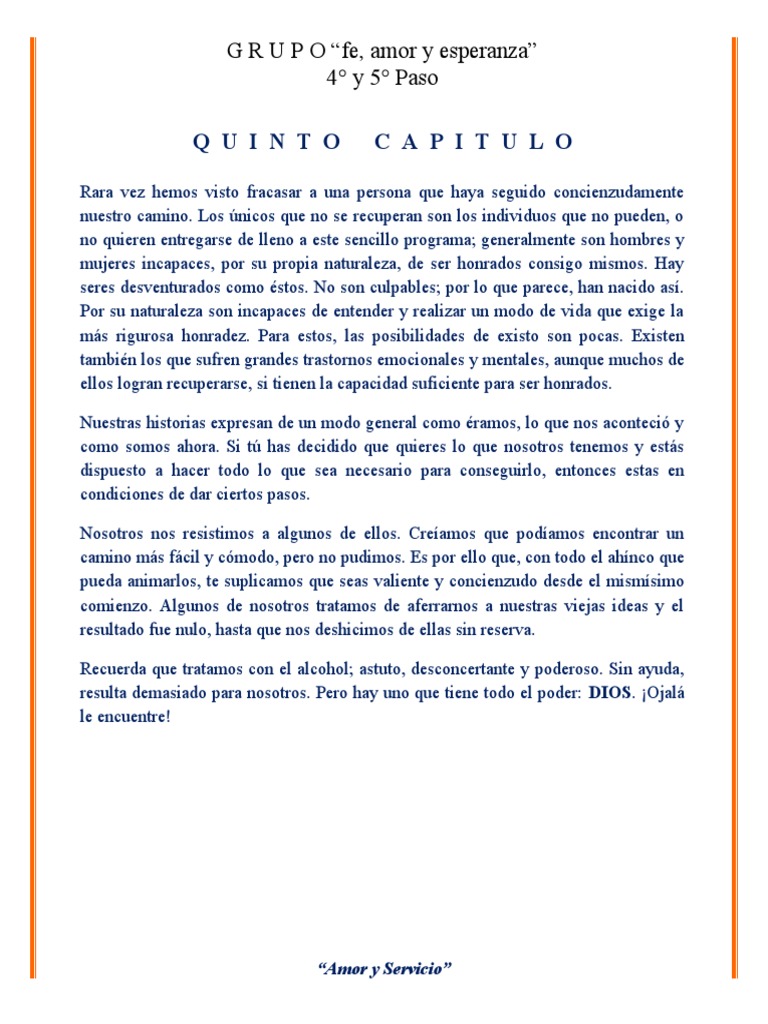 Quinto Capitulo Libro Azul | PDF
