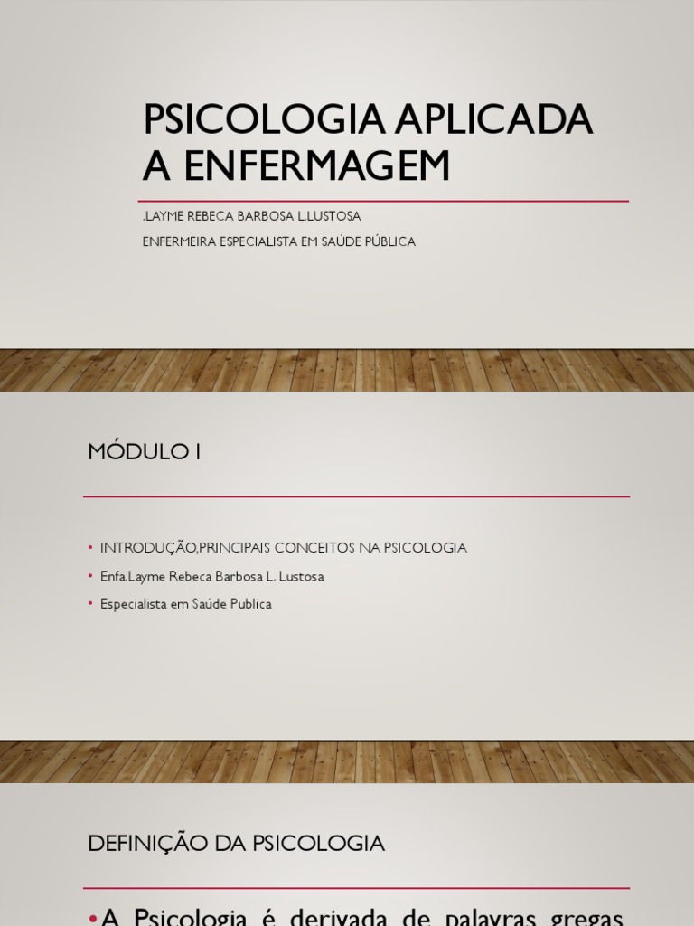 Psicologia Aplicada A Enfermagem | PDF | Psicologia | Depressão