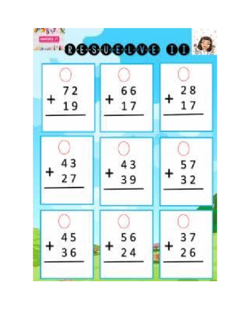 SUMAS y RESTAS | PDF