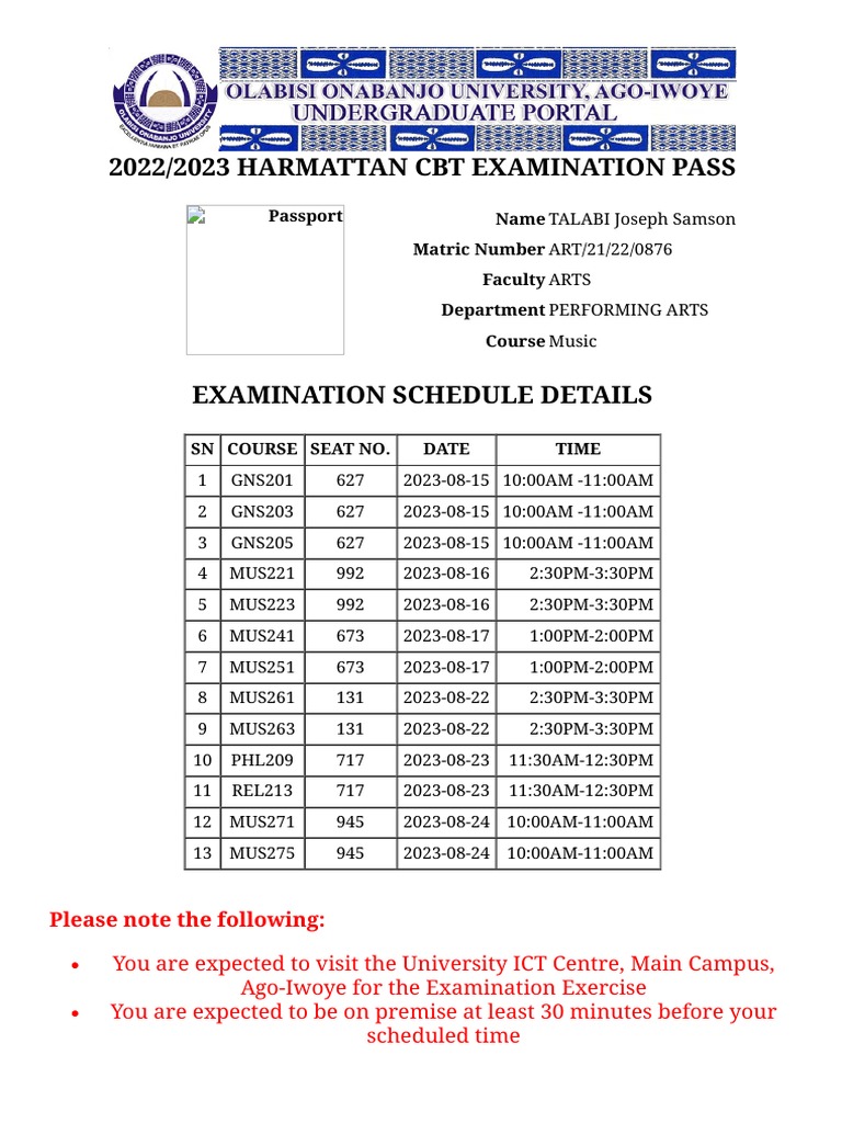 Examination Pass | PDF