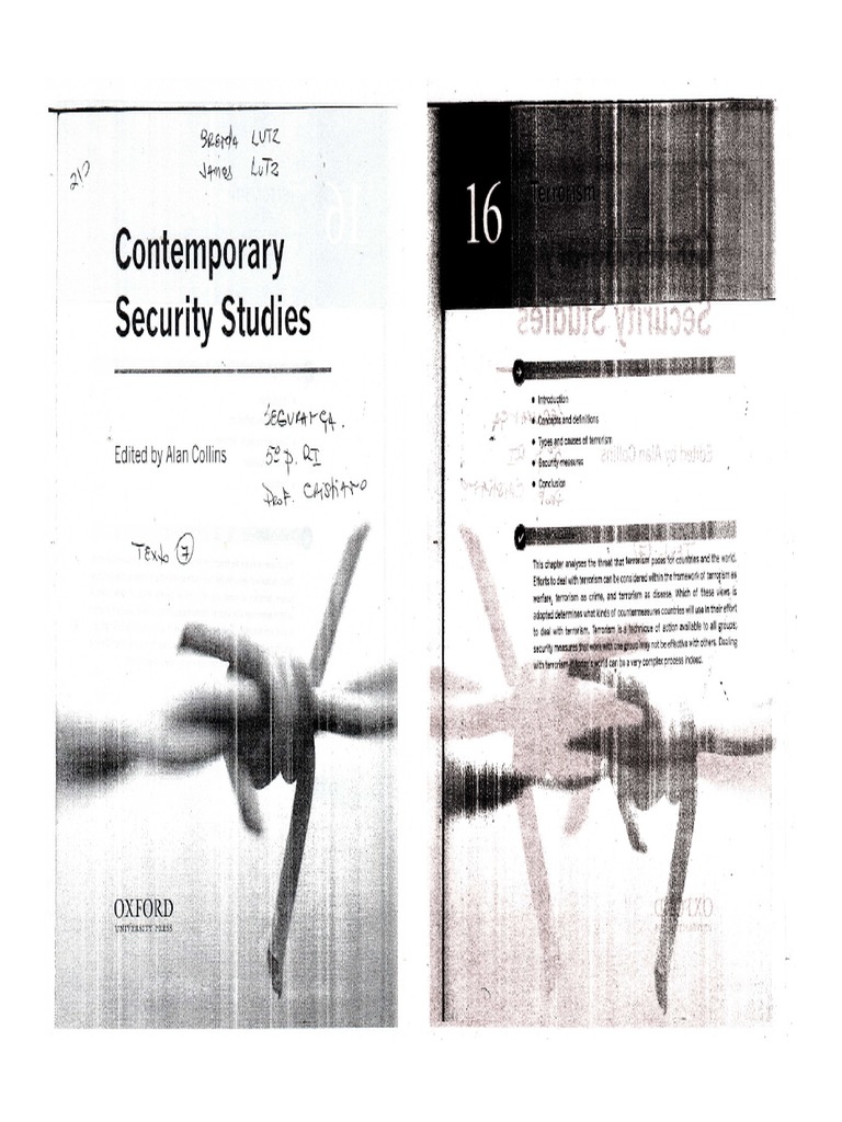 12 - Contemporary Security Studies | PDF