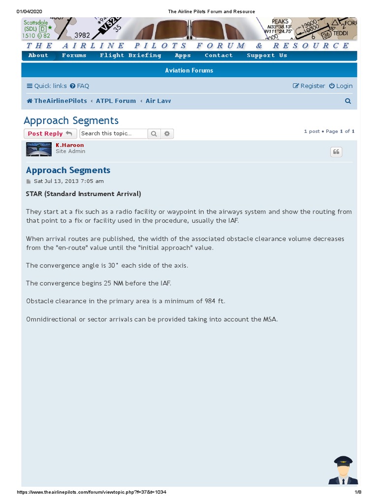 The Airline Pilots Forum and Resource - Approach Segments | PDF