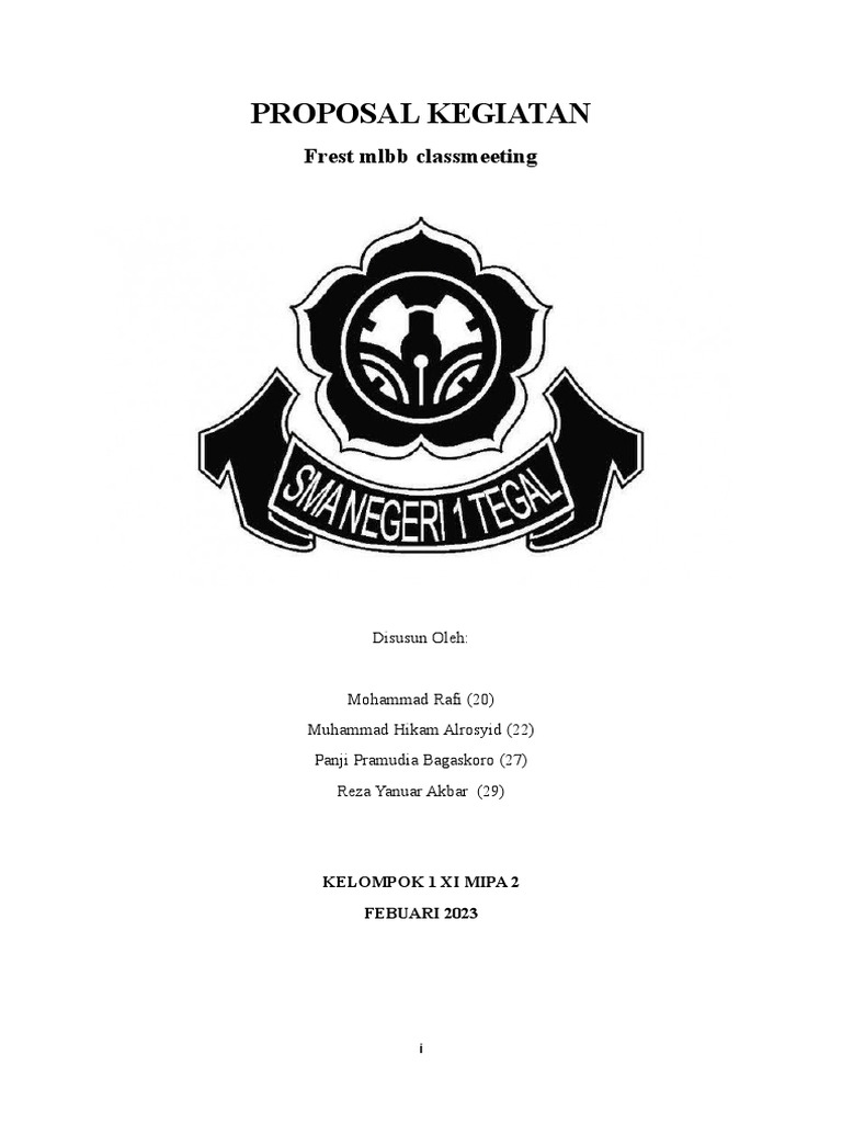 COVER Proposal Non Formal | PDF